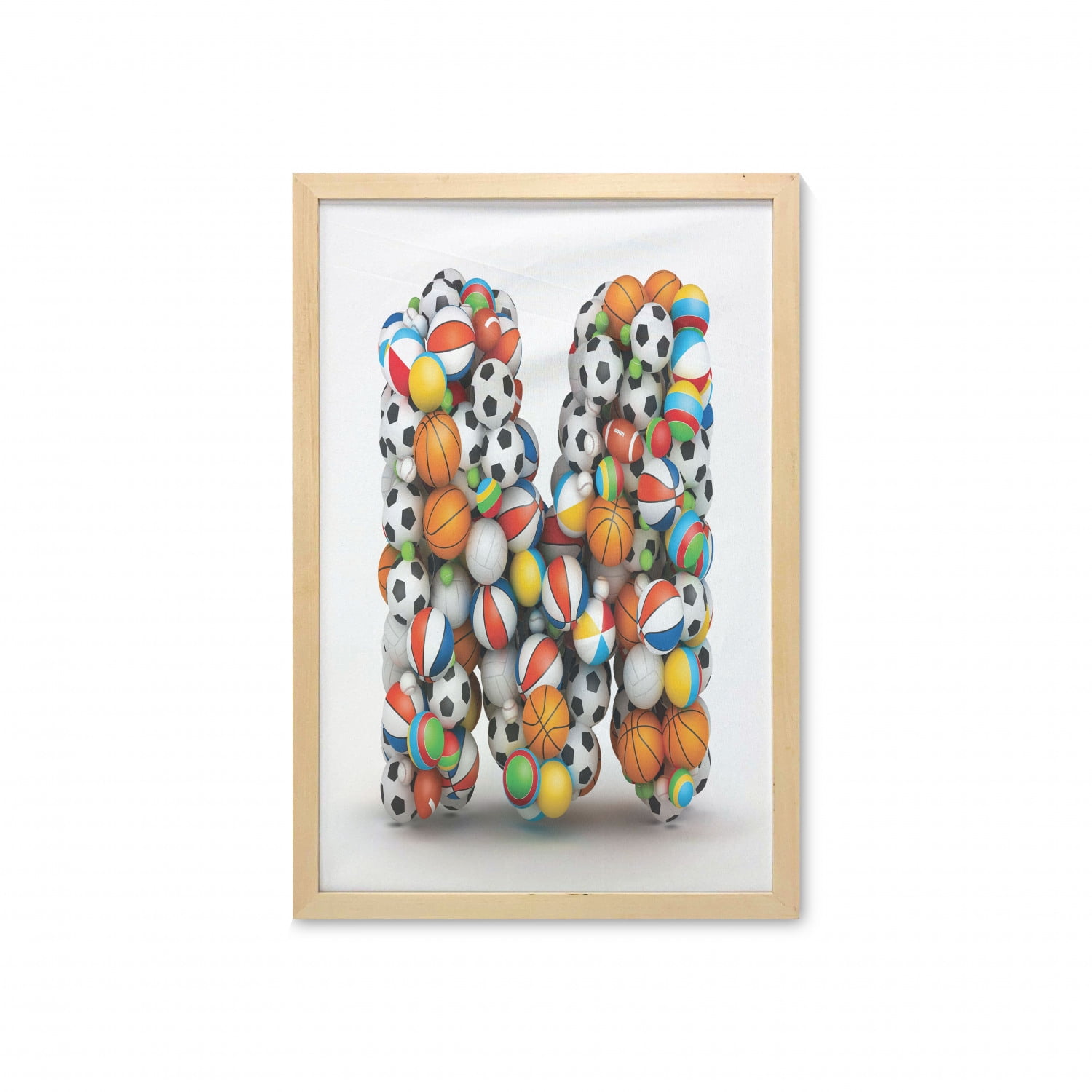 Alphabet Letters Sports Theme Art