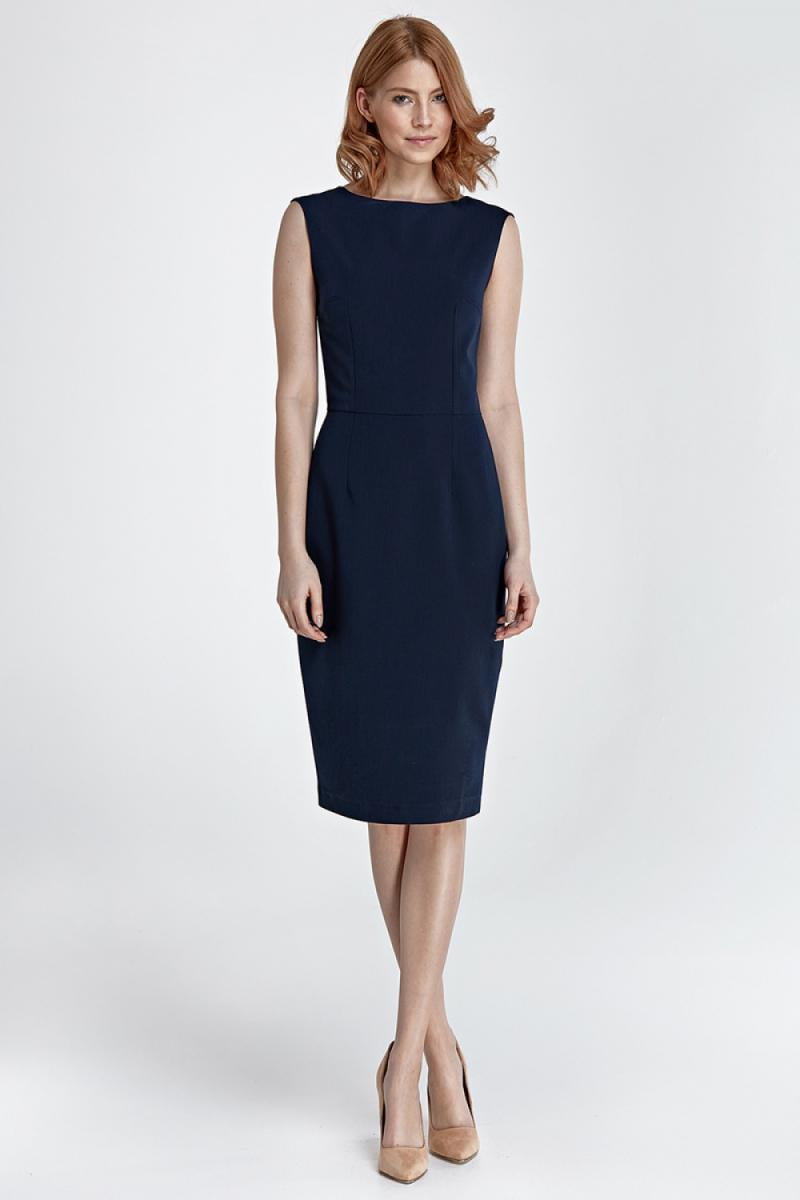 Nife Women's Navy Blue Day dress - 36 - Walmart.com