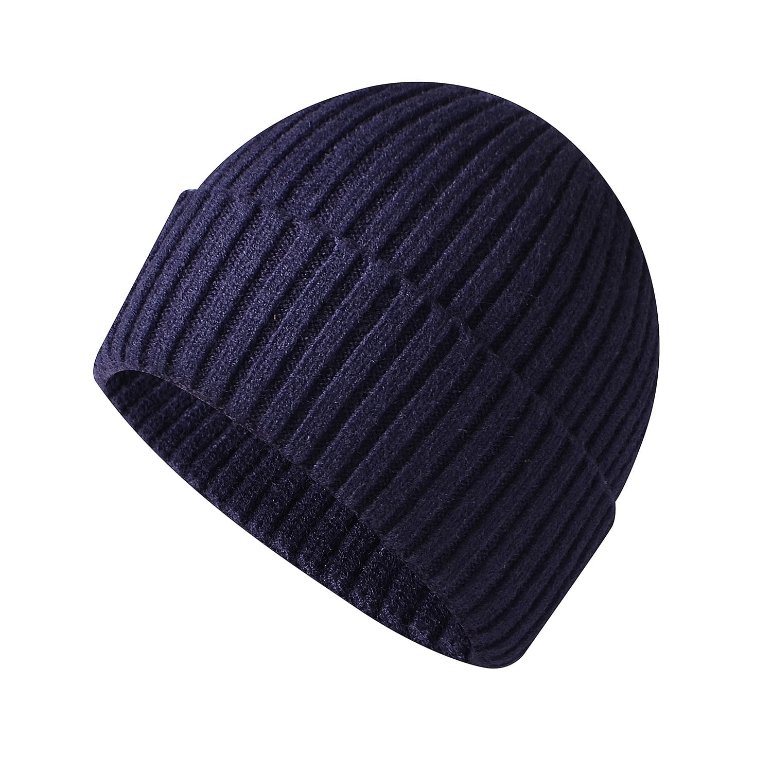 Morttic Winter Knitted Cuffed Beanie Hats for Women Soft Watch Hat ...