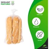 PUREVACY Poly Bakery Bread Bags 10 x 4 x 20. Pack of 1000 Jumbo Bread ...