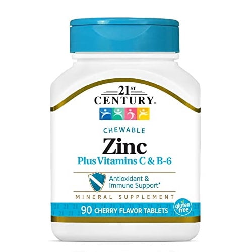 21st Century Zinc Chewable with C and B6, Cherry Chewables, 90 Ea, 2 ...