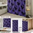 Bathroom Shower Curtain Halloween Crow Horror Black Shadow Waterproof ...