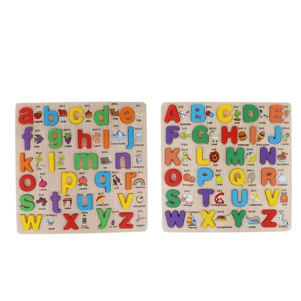 Rompecabezas De De 2 Piezas Para Tablero De Letras Mayúsculas Y ...