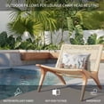 Chaise Lounge Headrest Pillow 1 Pack, Gray Beige Map Waterproof Chair ...