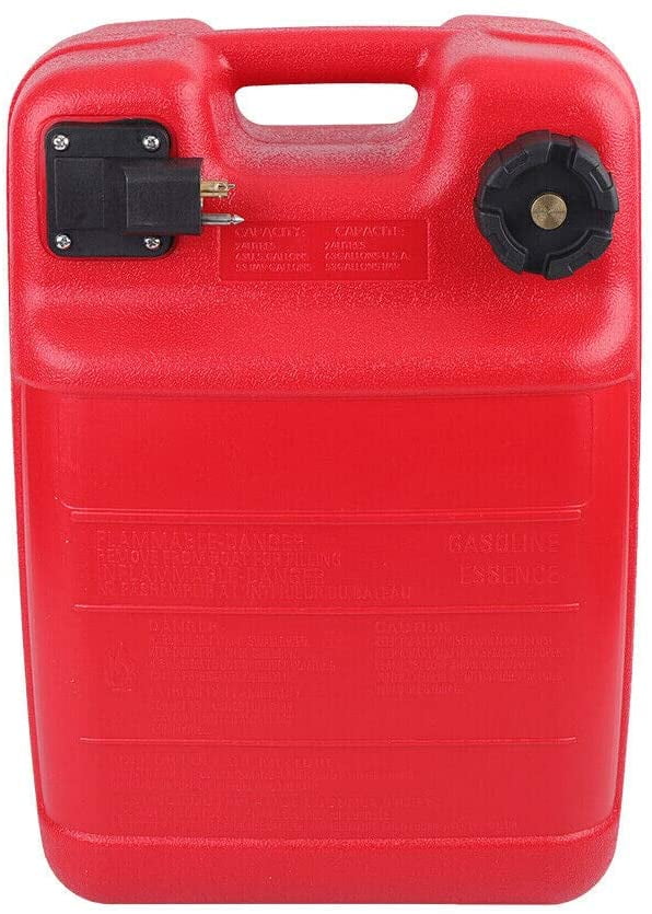24L (6.34 Gallon) Fuel Tank Outboard Boat Portable Durable Boat Fuel ...