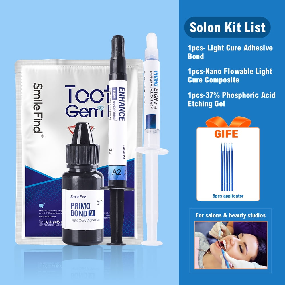 Hot Teeth Decorations 37% Acid Etching Gel Light Cure Adhesive Flowable ...