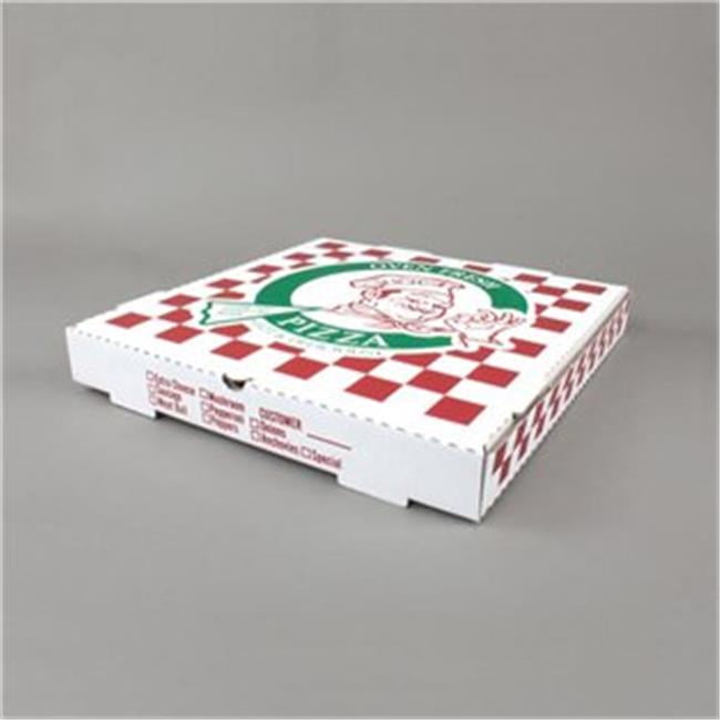 Pratt 10BKPIZZASP 10 x 10 x 2 Pizza Box B-Flute Corrugated Stock ...