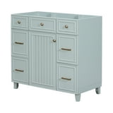 RONSHIN 36"Bathroom Vanity Cabinet with Soft Closing Door Enough ...