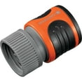 Gardena 5/8 in. Plastic Threaded Female Hose Connector with Water Stop ...