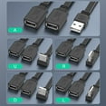 USB 1 Male to 2 Female Splitter Cable Extension 65W Fast Transfer for ...