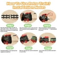 Anpro Electric Train Set for Kids, Toddler Track Toy with Smoke, Sound ...