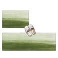 Abstract Ocean 2 Pieces Non-Slip Kitchen Mat Set, Green Gradient Oil ...
