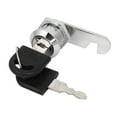 Cabinet Cupboard Drawer Security Locking Tubular Cam Lock Silver Tone w ...