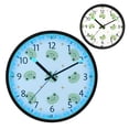 BZSMCE Voice Activated LED Night 12in Clock 12in Clock with Cartoon ...