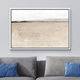 wall26 Framed Canvas Print Wall Art Desolate Brown Watercolor Rural ...