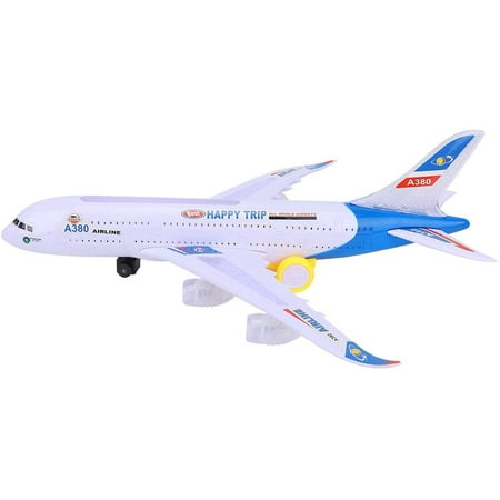 Passenger Plane Toy, A380 Aircraft 43CM Long Electric Model Aircraft ...