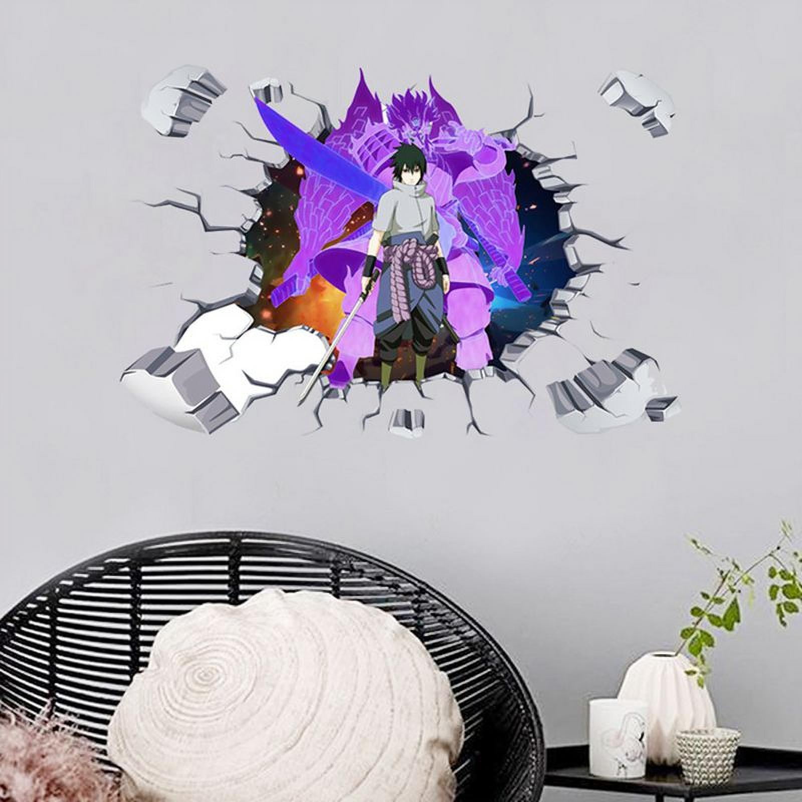 Buy Taicanon Anime Naruto 3D Self-adhesive Stickers, Removable Break ...