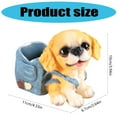 Dog Shape Pen Cup Decorative Resin Pen Cup Pen Organizers Makeup Brush ...