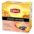 Lipton Peach Mango Black Tea Pyramid Tea Bags, Flavored Tea Bags with ...