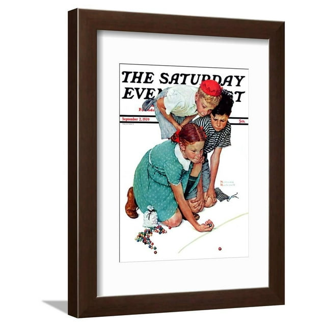 Marble Champion or Marbles Champ Saturday Evening Post Cover, September ...