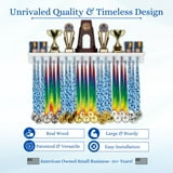 Medal Awards Rack Trophy Shelf and Award Display Rack (36" White) Medal ...
