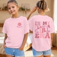 Byoo Tween Girl Summer Loose Fit Tee Shirt Flower Print Crew Neck Short ...