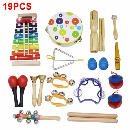 19pcs Percussion Instruments Toys Kit Kid Musical Toys Set Birthday ...