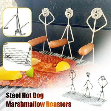 Best 12 PACKS 32" Marshmallow Roasting Sticks Set of 8 BBQ Skewers, Smores & Hot Dog Fork with ...