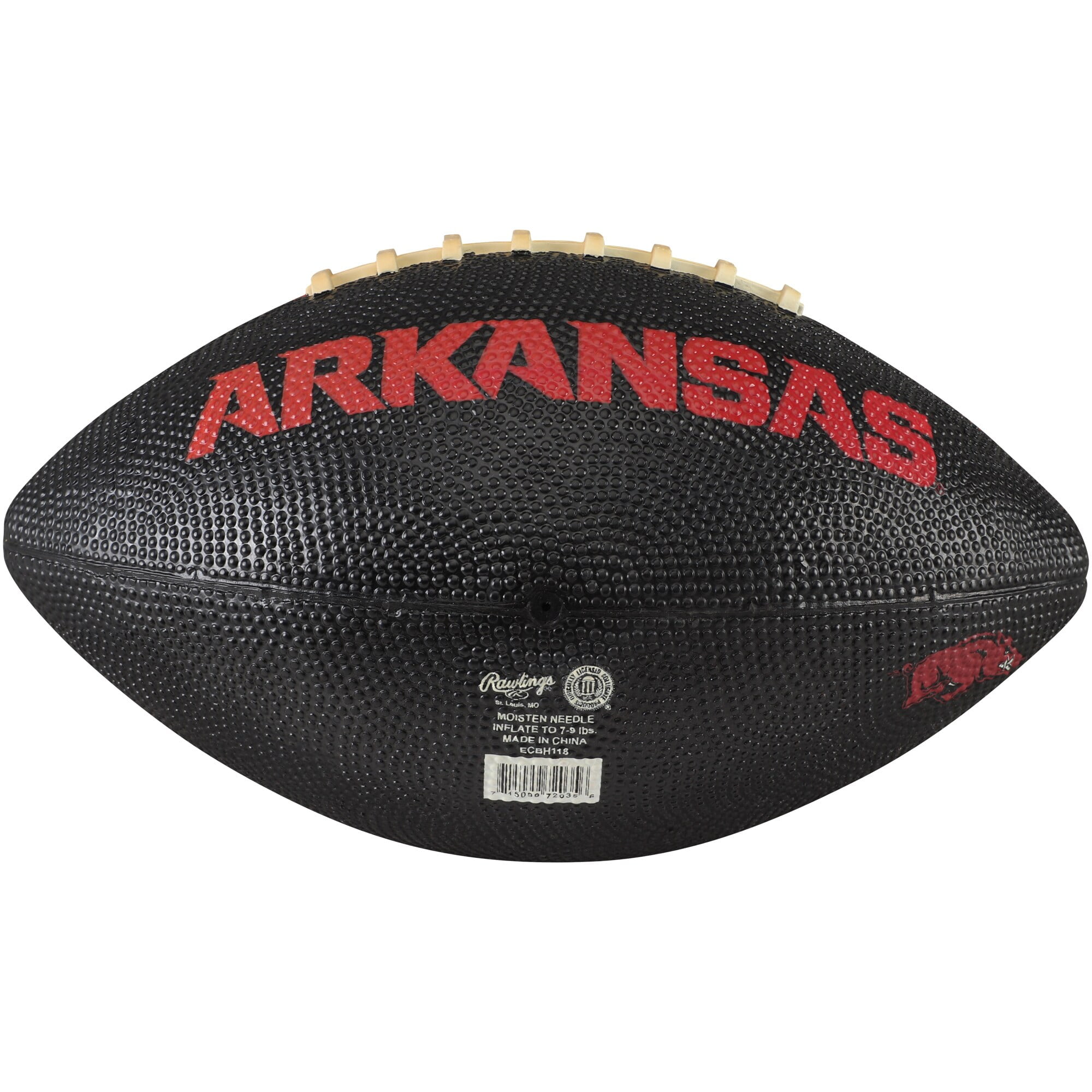 Arkansas Razorbacks Rawlings Gridiron Junior Rubber Football - Walmart.com