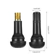 SLTG Black Rubber Tire Valve Stems 1-1/4 Inch Snap-In Schrader ...