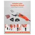 Multitool Oscillating Tool 2.2Amp 22000 OPM Corded Multi Tool with 6 ...