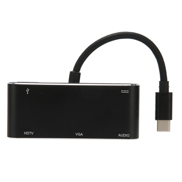 Hub USB C 5 en 1, puerto múltiple VGA, USB PD, carga de velocidad ...