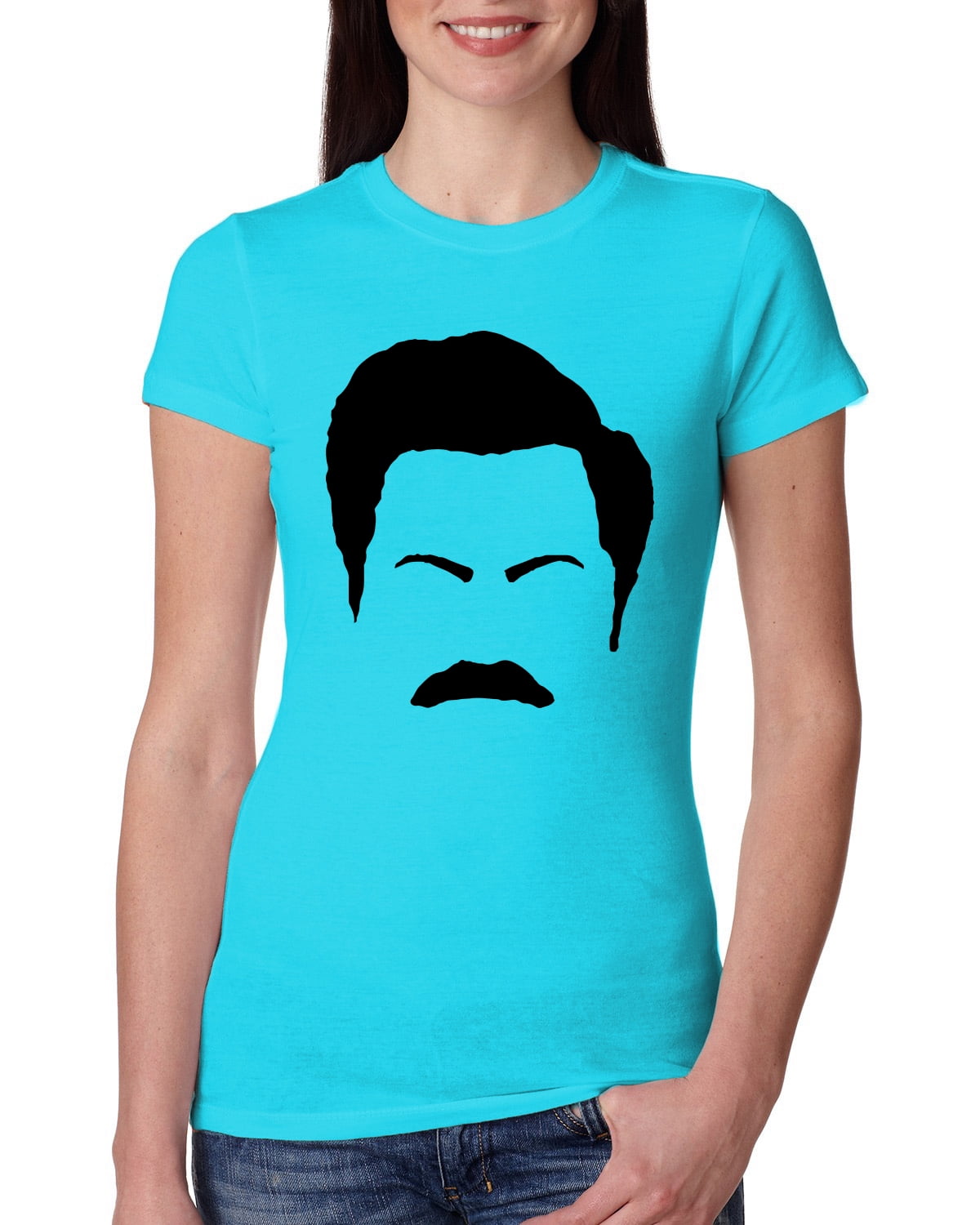 Wild Bobby, Parks and Rec Fans Ron Swanson Mustache Face Silhouette ...