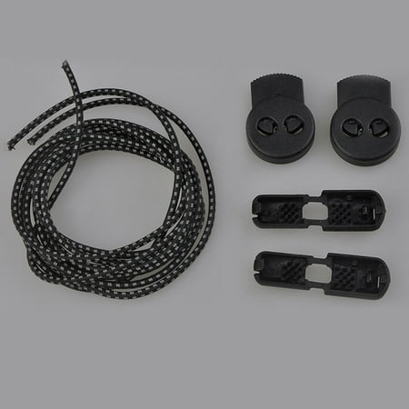 Sports Fitness Lock Lace 5 Colors Locking Shoe Laces Elastic Shoelaces ...