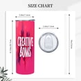 20 oz Stainless Steel Insulated Tumbler - Vibrant Pink with " CREATIVE ...
