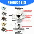 15set Door Close Latches Double Roller Cabinet Lock Latches Damper ...