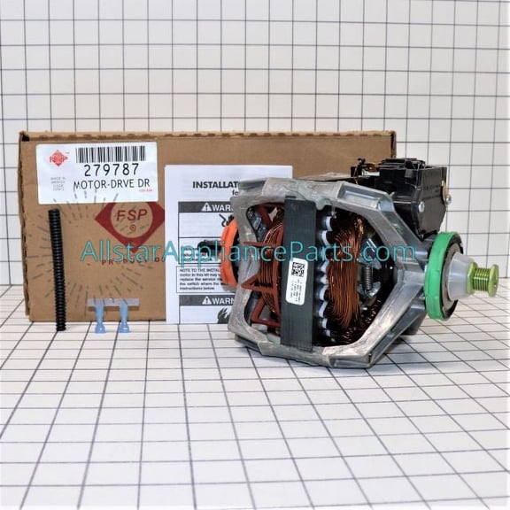 Whirlpool Genuine OEM 279827 Dryer Drive Motor, White - Walmart.com