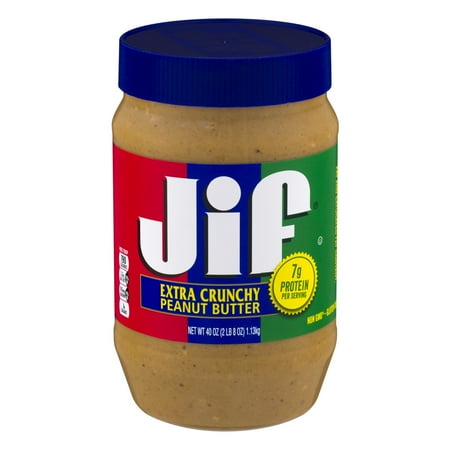 Jif Extra Crunchy Peanut Butter, 40 oz - Walmart.com