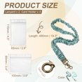 2 Pack Scrunchie Lanyards 4 Card Holder, Green/Light Blue - Walmart.com