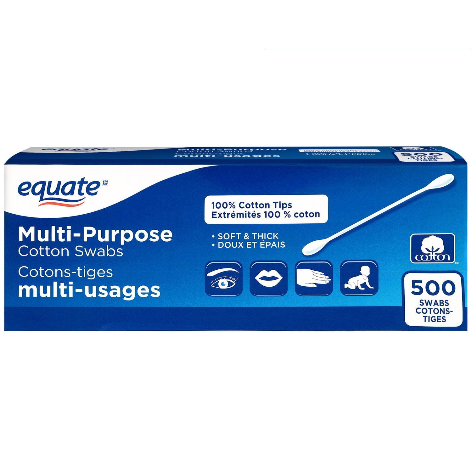 Click here for Equate Multi-Purpose Cotton Swabs 500 Count prices