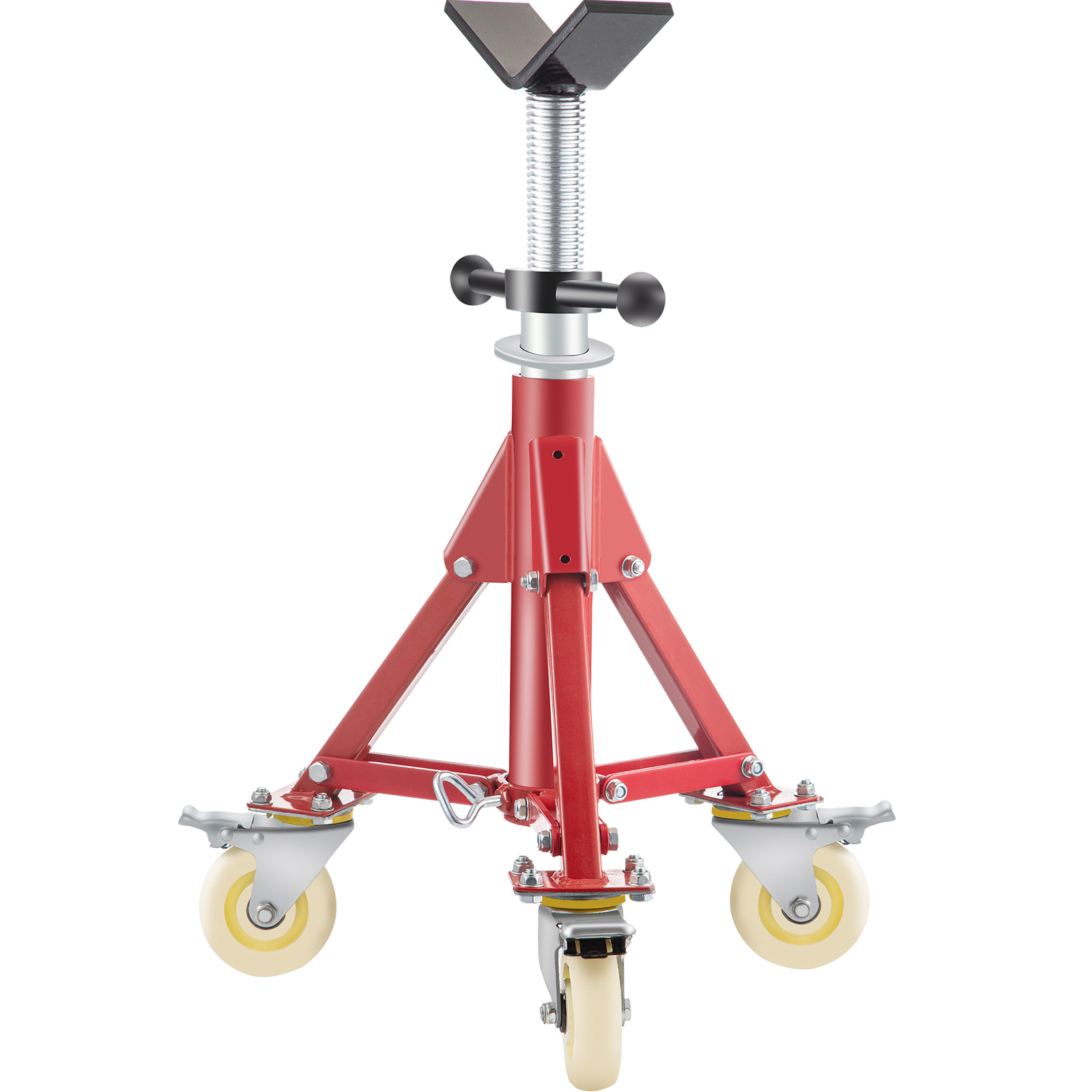 VEVOR Pipe Stand Pipe Jack Stand V Head Pipe Stand Adjustable Height