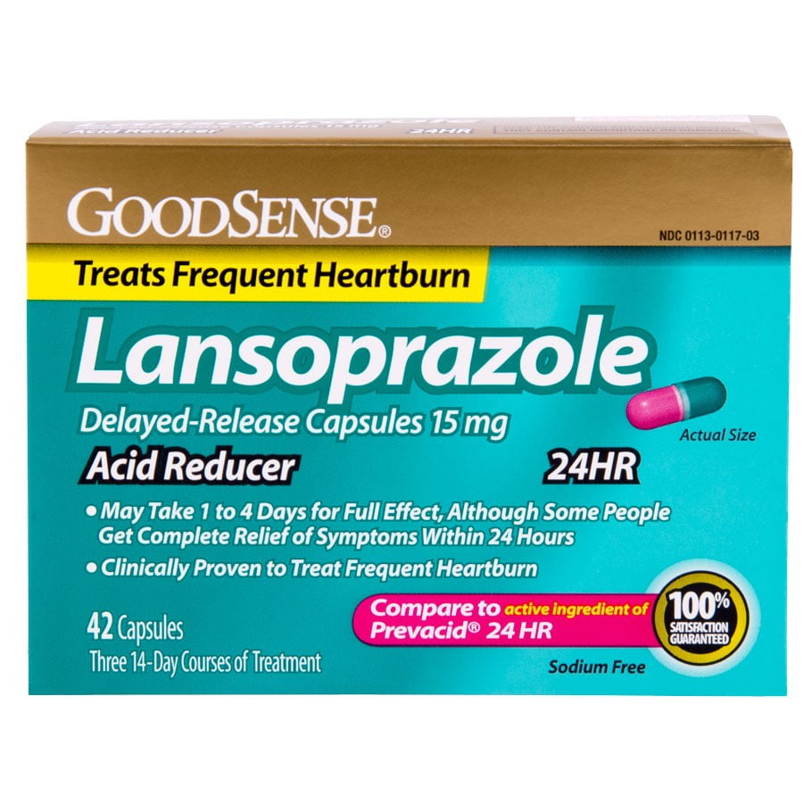 Good Sense Lansoprazole 15 mg Delayed Release Capsules, 42 Ct - Walmart ...
