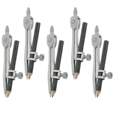 BAZIC Geometry Math Compass Set, Inch Centimeter Drawing Tool, 4-Pack ...