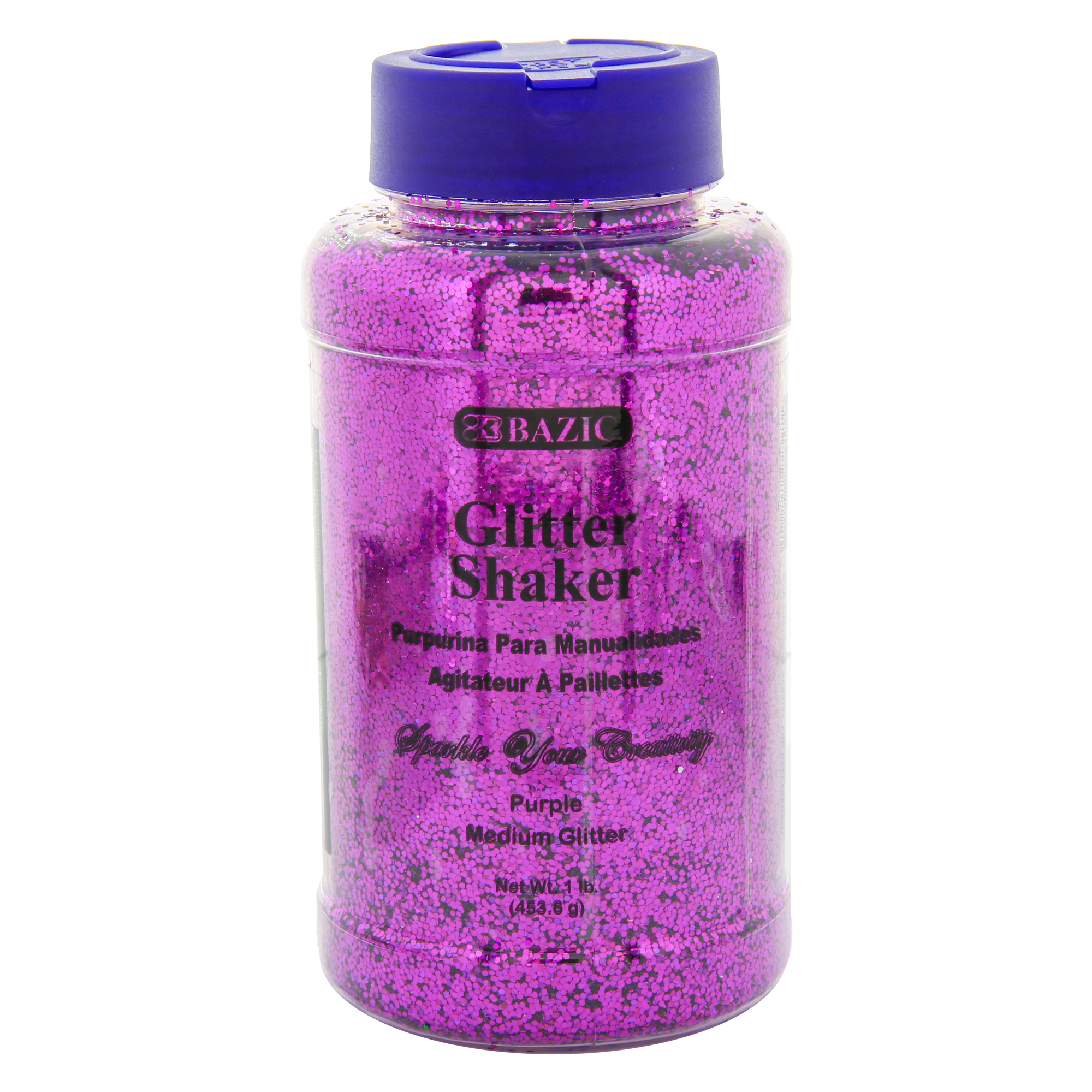 BAZIC Glitter Shaker 1 LB Purple Color, Halloween Sparkling Powder, 1 ...