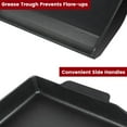 17" x 13" Universal Cast Iron Griddle for Gas Grill, Stove Top Griddle ...
