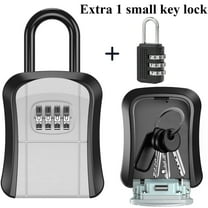 Iron Lock Wall Mounted Small Key Box - 4 Digit Combination Code ...