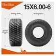 Drevy 2 PCS 15x6.00-6 Lawn Mower Tires 4PR Turf Saver Lawn & Garden ...