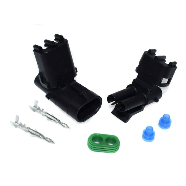 12010973 12015792 New 2 Way Weather Pack Series Male & Female Connector ...