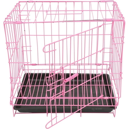 FYBTO Dog Cage pet cage - Single Door Metal Dog crates with Movable ...