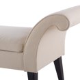 Jennifer Taylor Home Alexis Flared Arm Entryway Bench, Sky Neutral ...